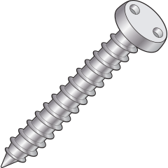 Snake Eye Pan Head Stainless Steel Screws - Metal Type AB