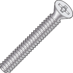 Phillips Stainless Steel Flat Head Machine Screws - Pin Head