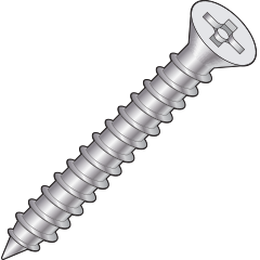 Phillips Pin Head Flat Head Metal Screw - Type AB